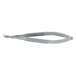 Troutman needle holder (12.5 cm, curved, extra fine, with lock, USP 8-0 ...